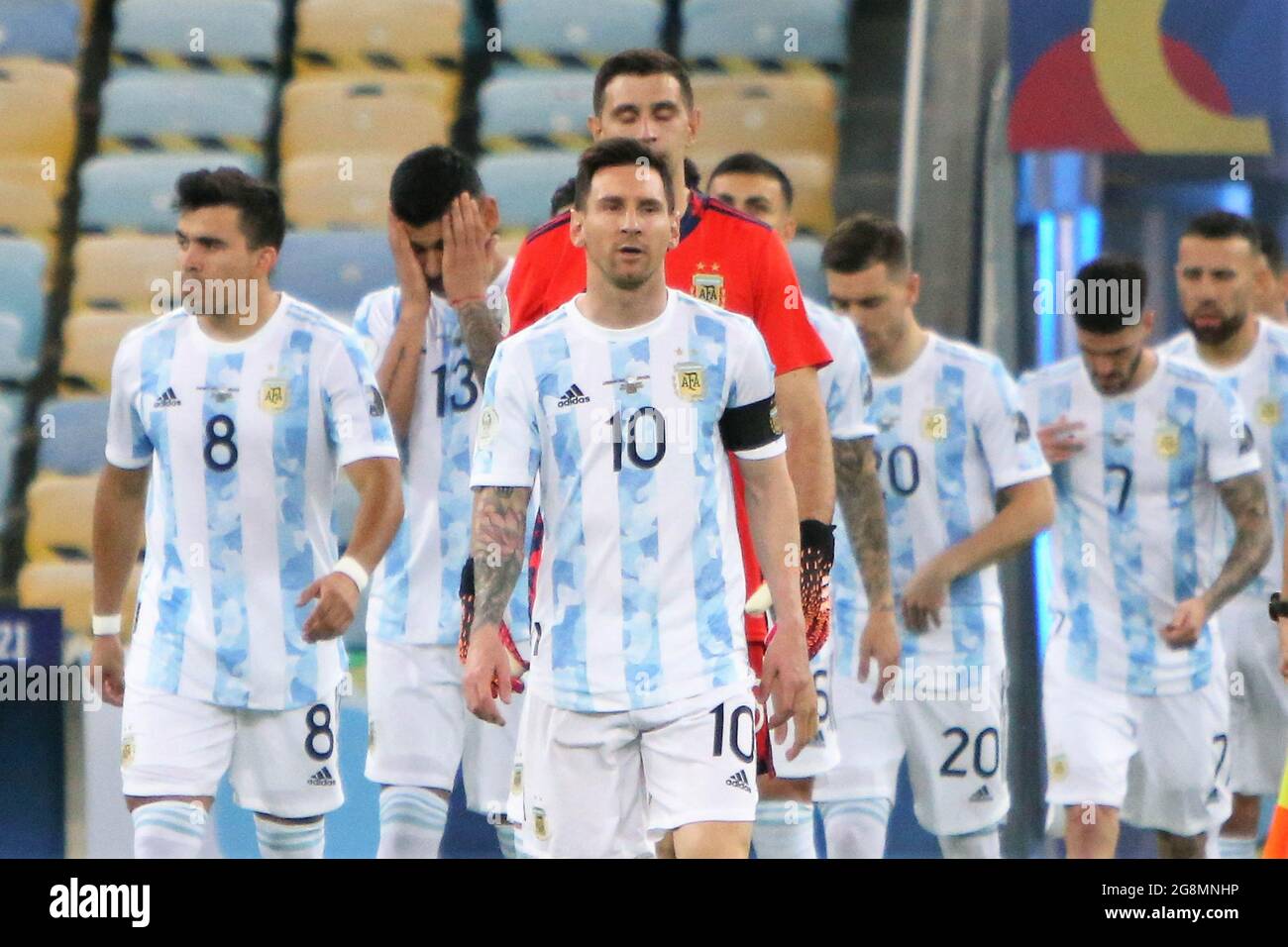 Team Argentina during the Copa America 2021, Final football match ...