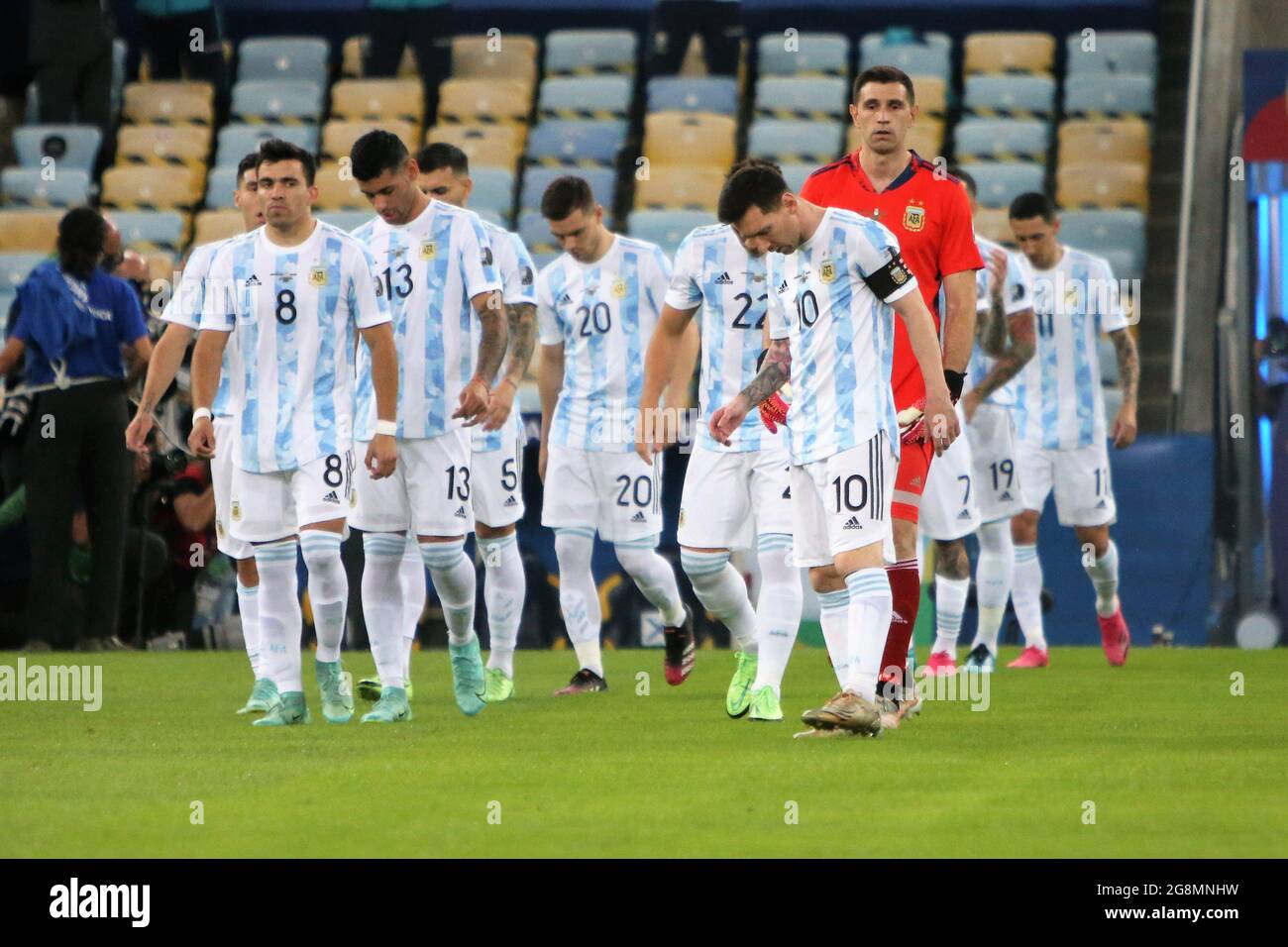 Team Argentina during the Copa America 2021, Final football match ...