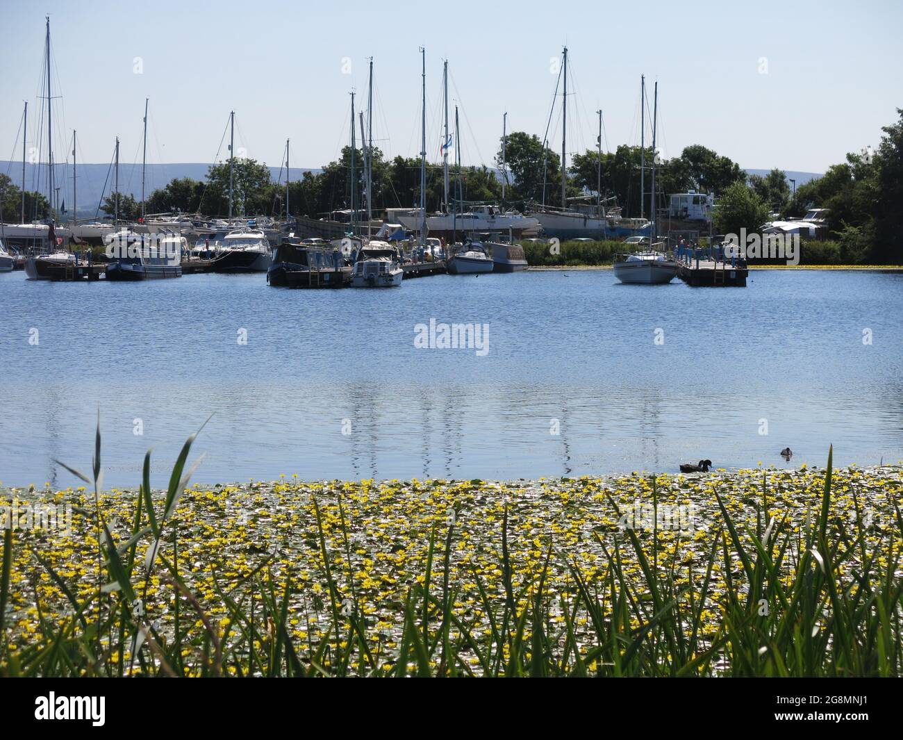 Yachts moored at Glasson Marina, a beautiful spot at the quiet village ...