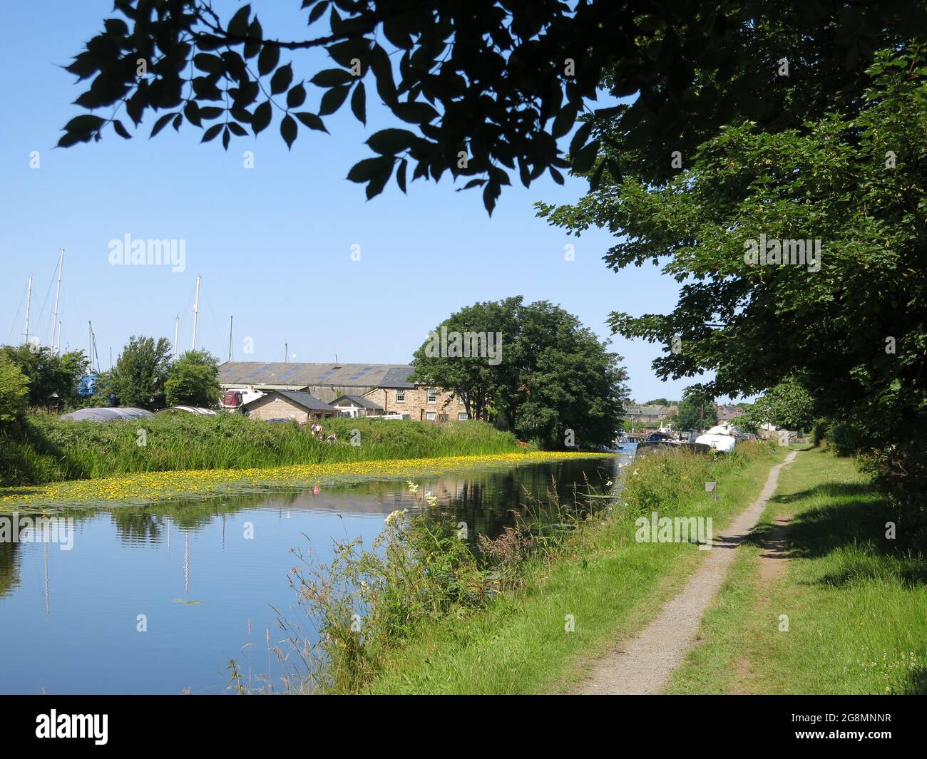 The Glasson Branch of the Lancaster Canal was opened in 1826 and passes ...