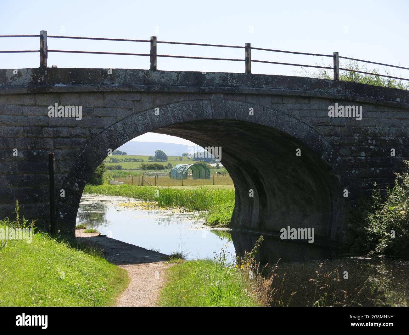 View of Brows Bridge 8 that crosses the Glasson Branch of the Lancaster ...