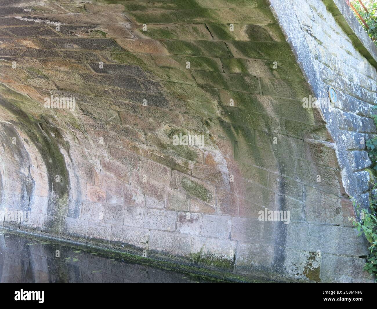 Civil engineering example of a skew arch bridge where the alignment of ...