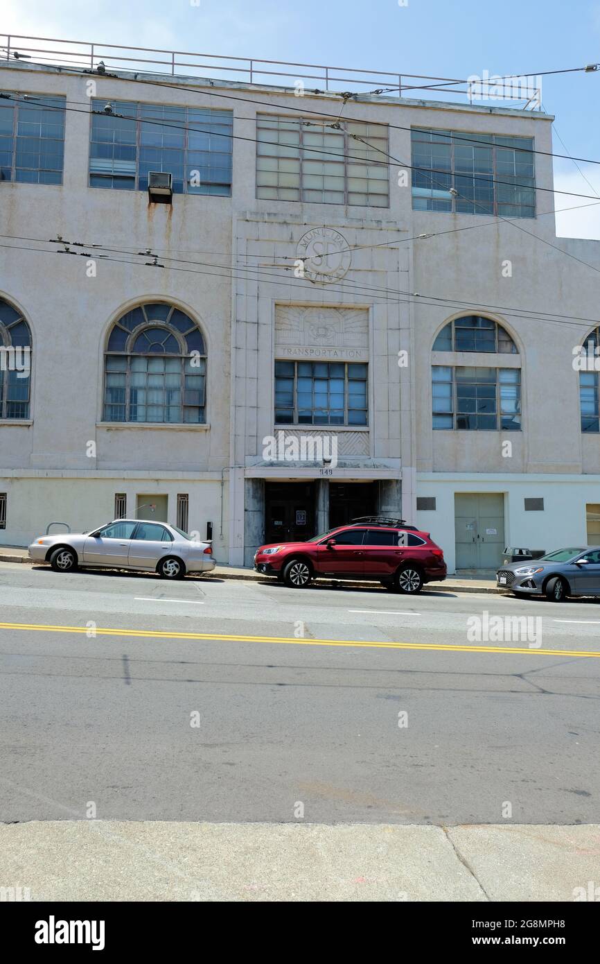 The San Francisco Municipal Railway building, former headquarters for ...