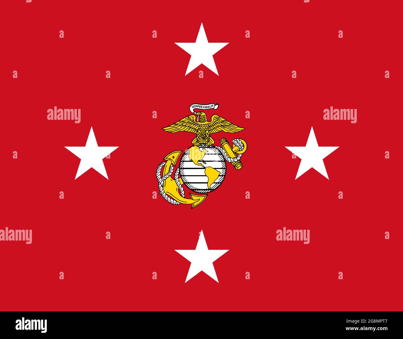 Minsk, Belarus - May, 2021: Top view of flag of Commandant of the ...