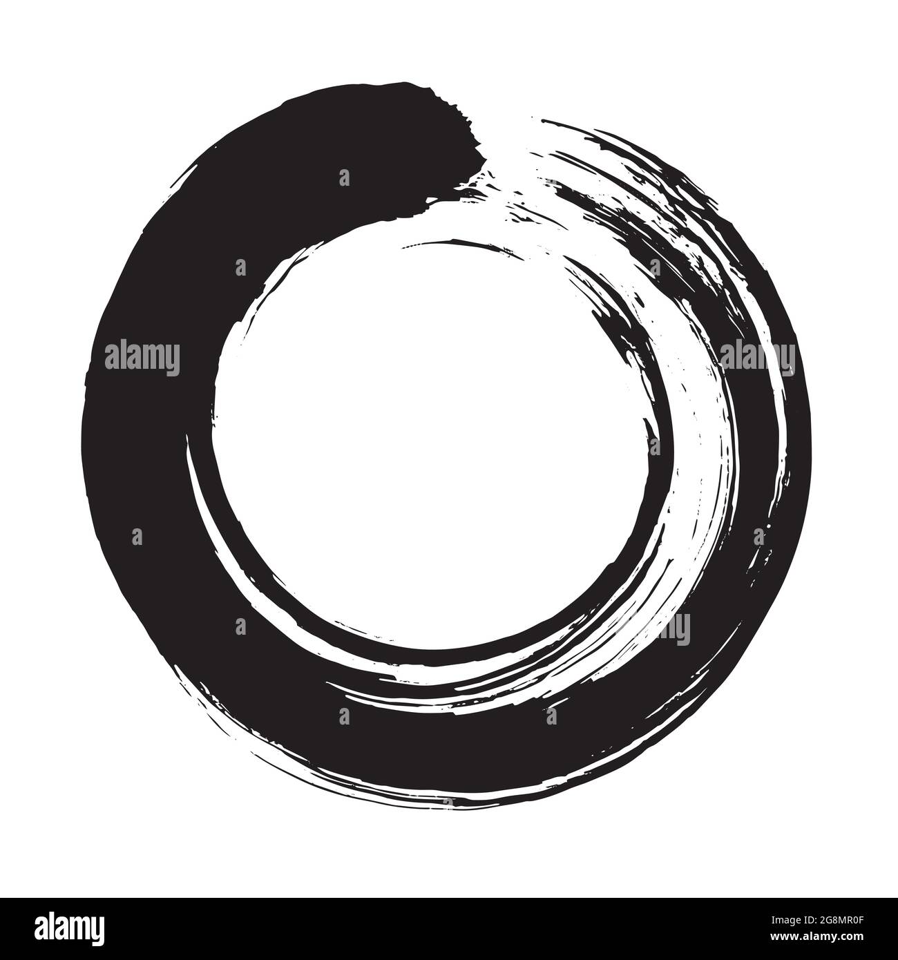 Japanese Enso Zen Circle Brush Vector Illustration Icon Stock Vector ...