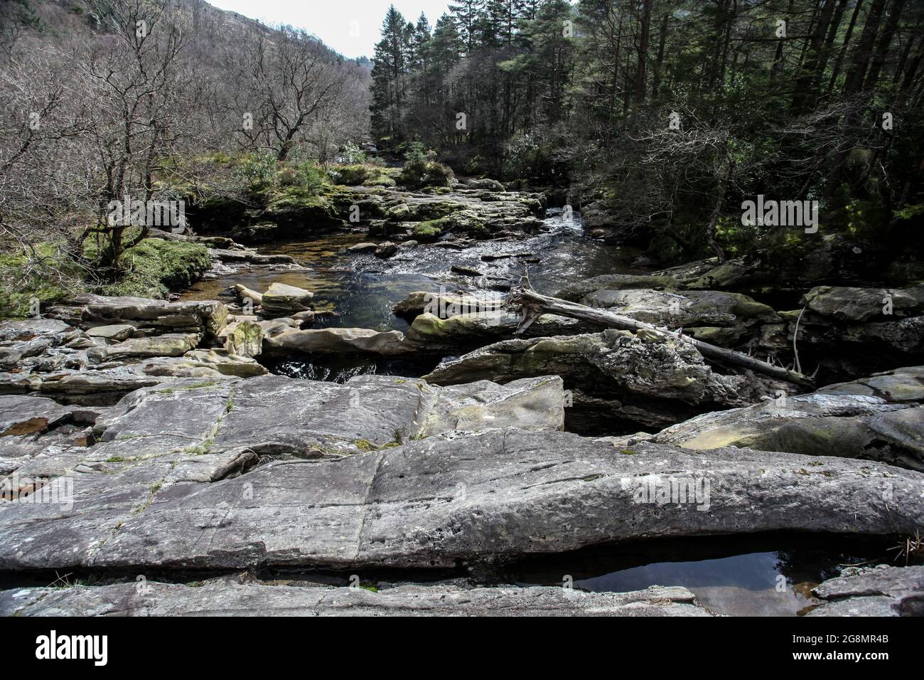 Glen Massan is an example of a glaciated hanging valley in the Cowal ...