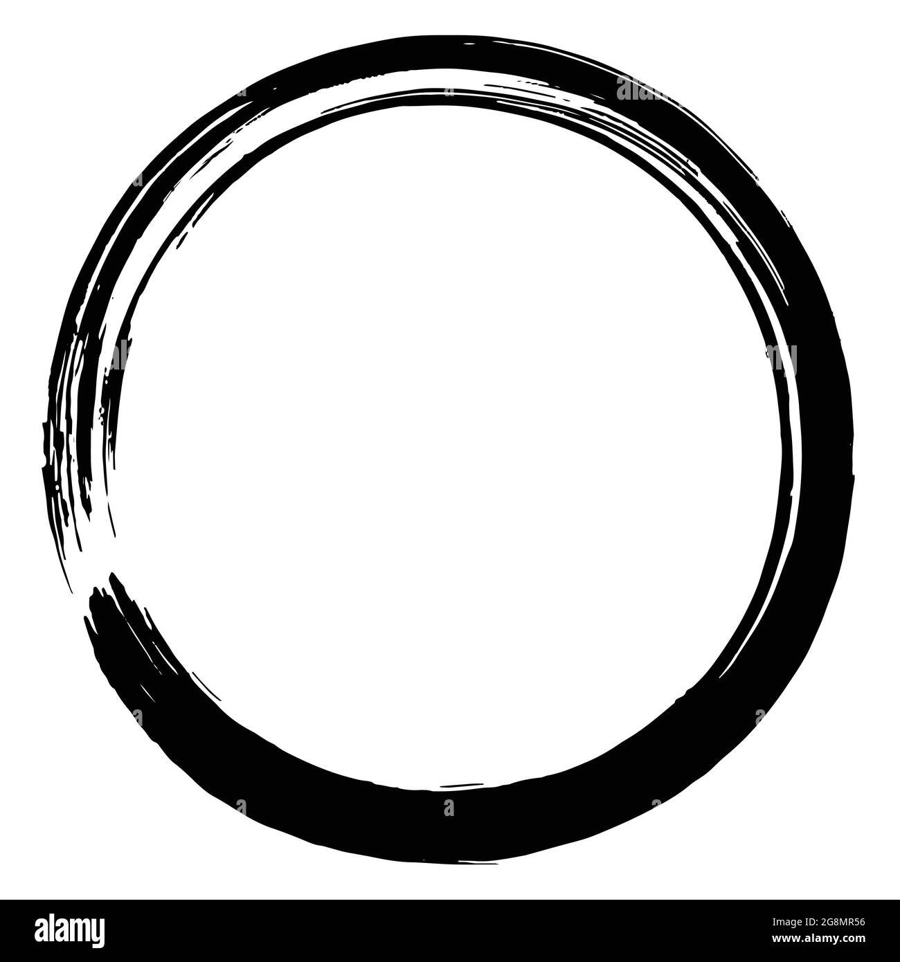 Japanese Enso Zen Brush Circle Vector Illustration Icon Stock Vector ...