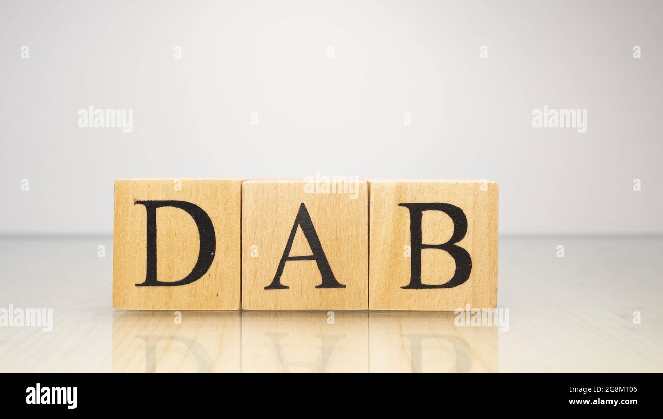 The name Dab was created from wooden letter cubes. Seafood and food ...