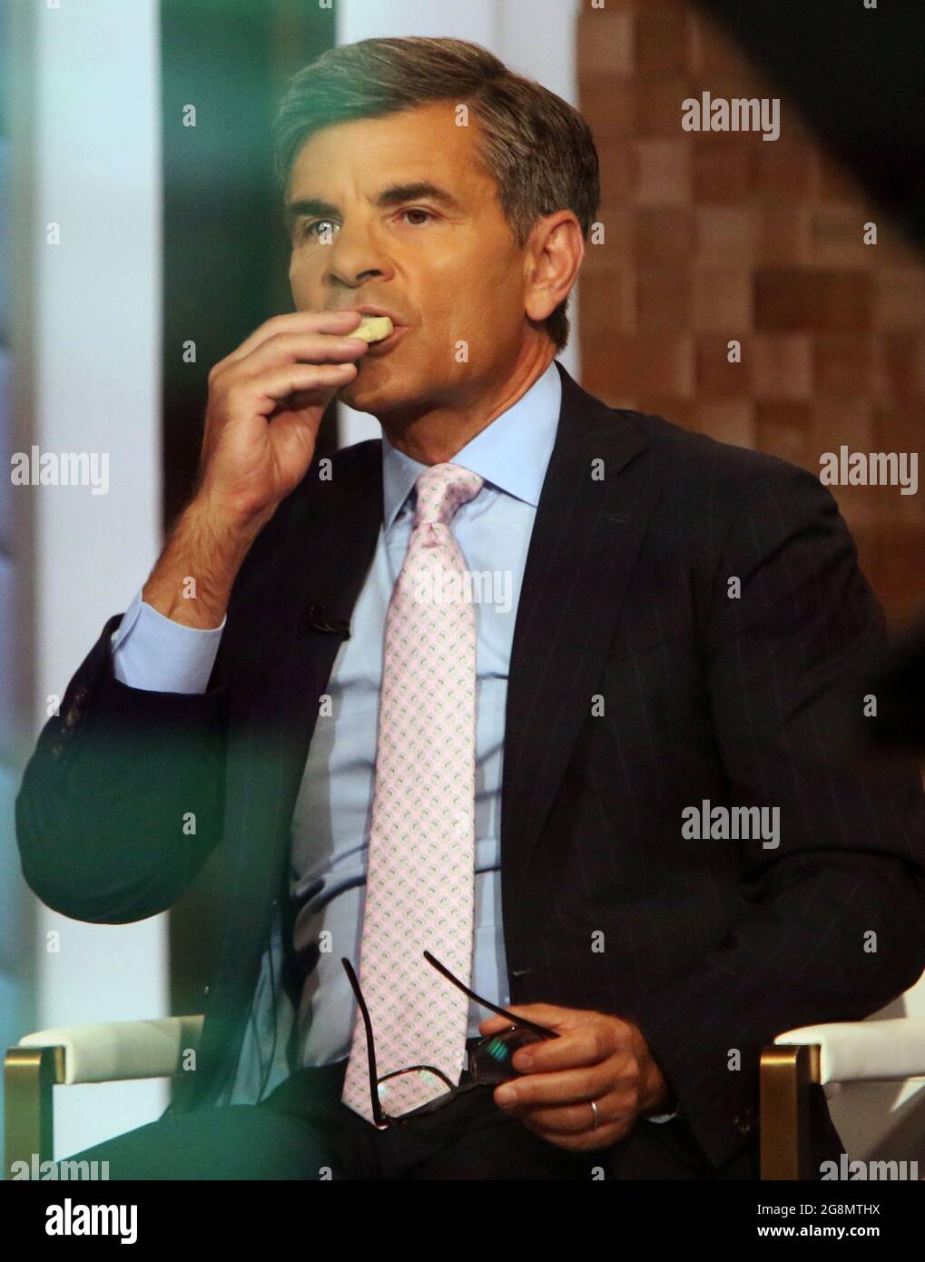 New York, NY, USA. 21st July, 2021. George Stephanopoulos on the set of ...