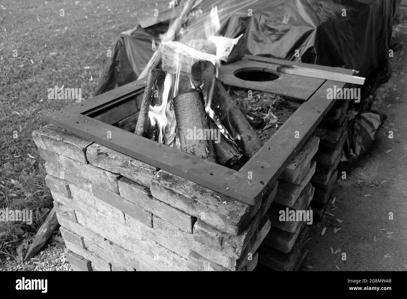 Burn outdoor Black and White Stock Photos & Images - Alamy