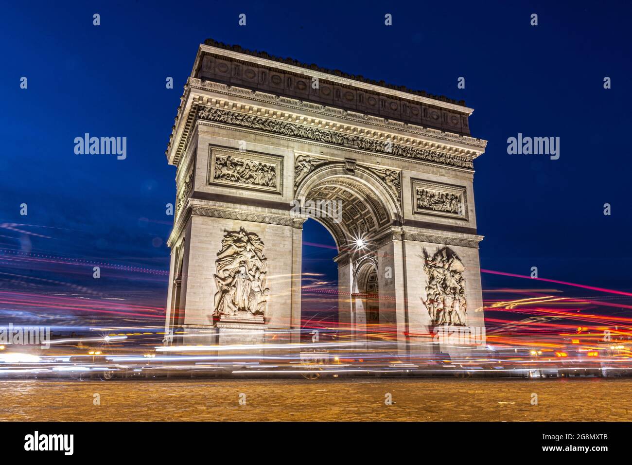 Iconic Arc de Triomphe in Paris, France Stock Photo - Alamy