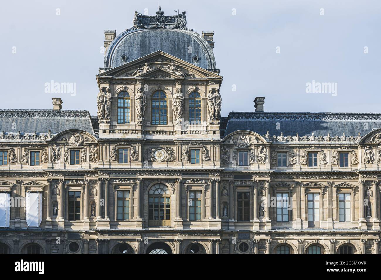 Louvre museum in Paris, France during daytime Stock Photo - Alamy