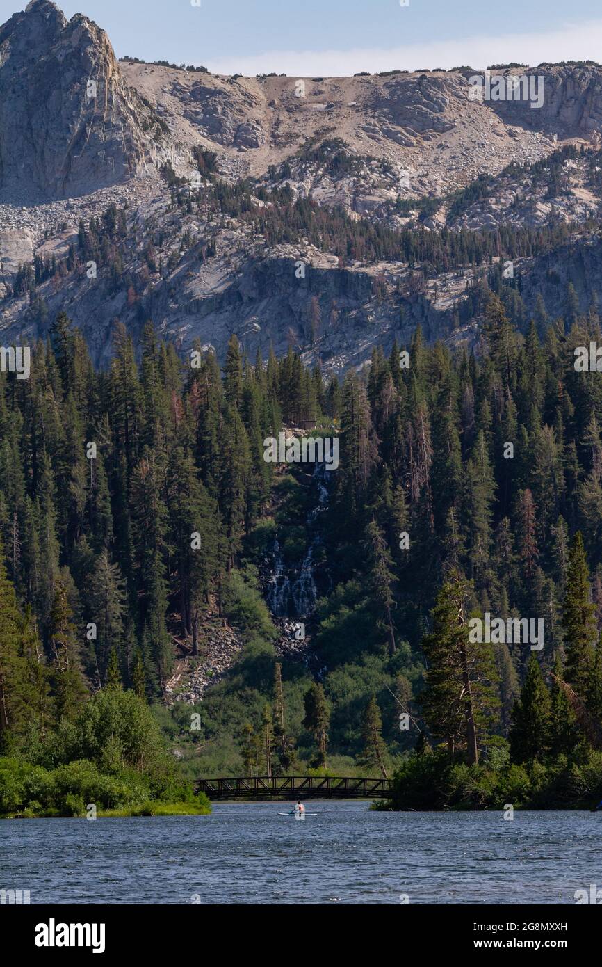 Twin lakes waterfall hi-res stock photography and images - Alamy
