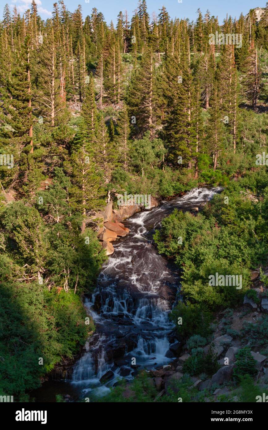 Waterfall in Mammoth Lakes CA Stock Photo - Alamy