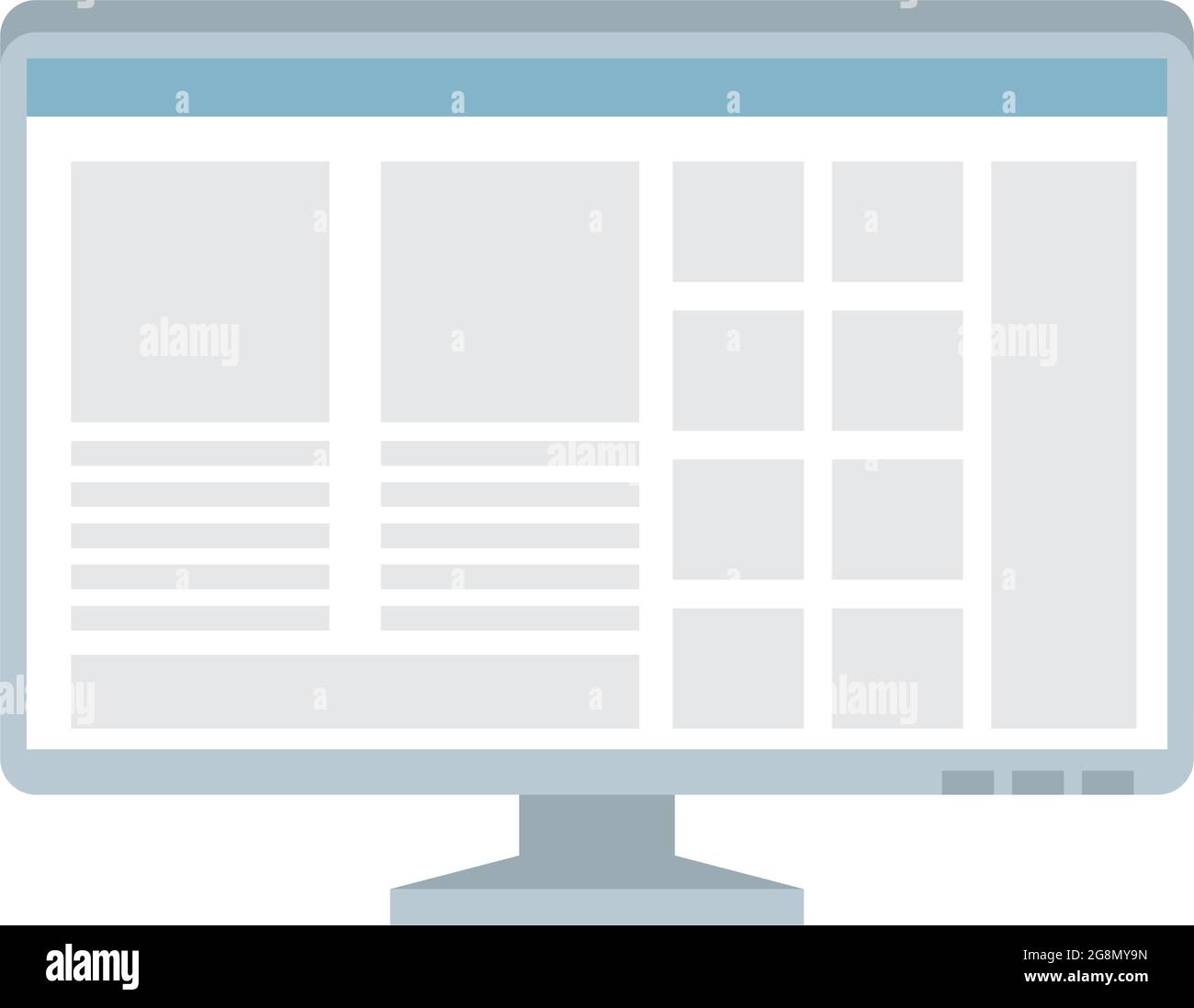 desktop computer screen Stock Vector Image & Art - Alamy