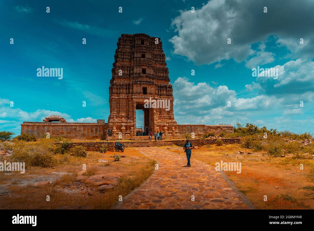Ancient temple in Gandikota, India Stock Photo - Alamy