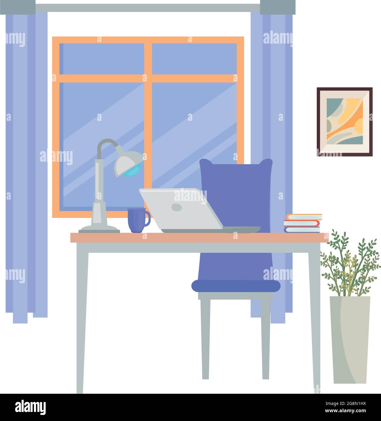 Lounge workplace Stock Vector Images - Alamy