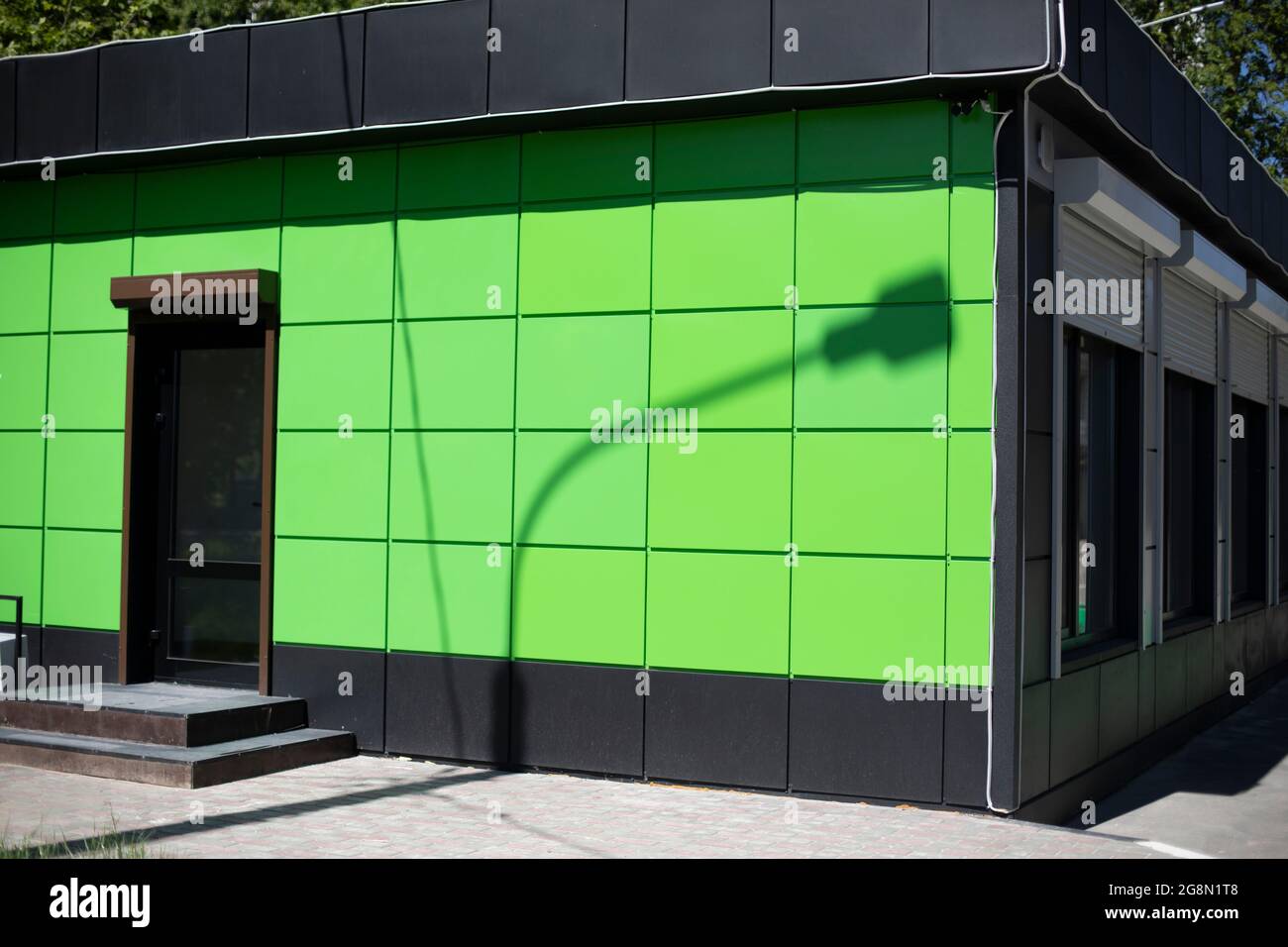 One Story Commercial Building Facade