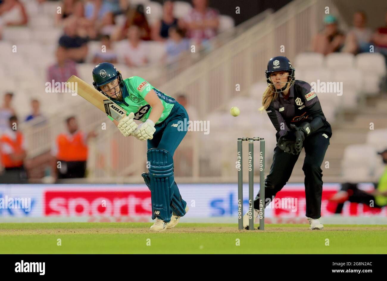 21 July, 2021. London, UK. Mady Villiers of The Oval Invincibles ...