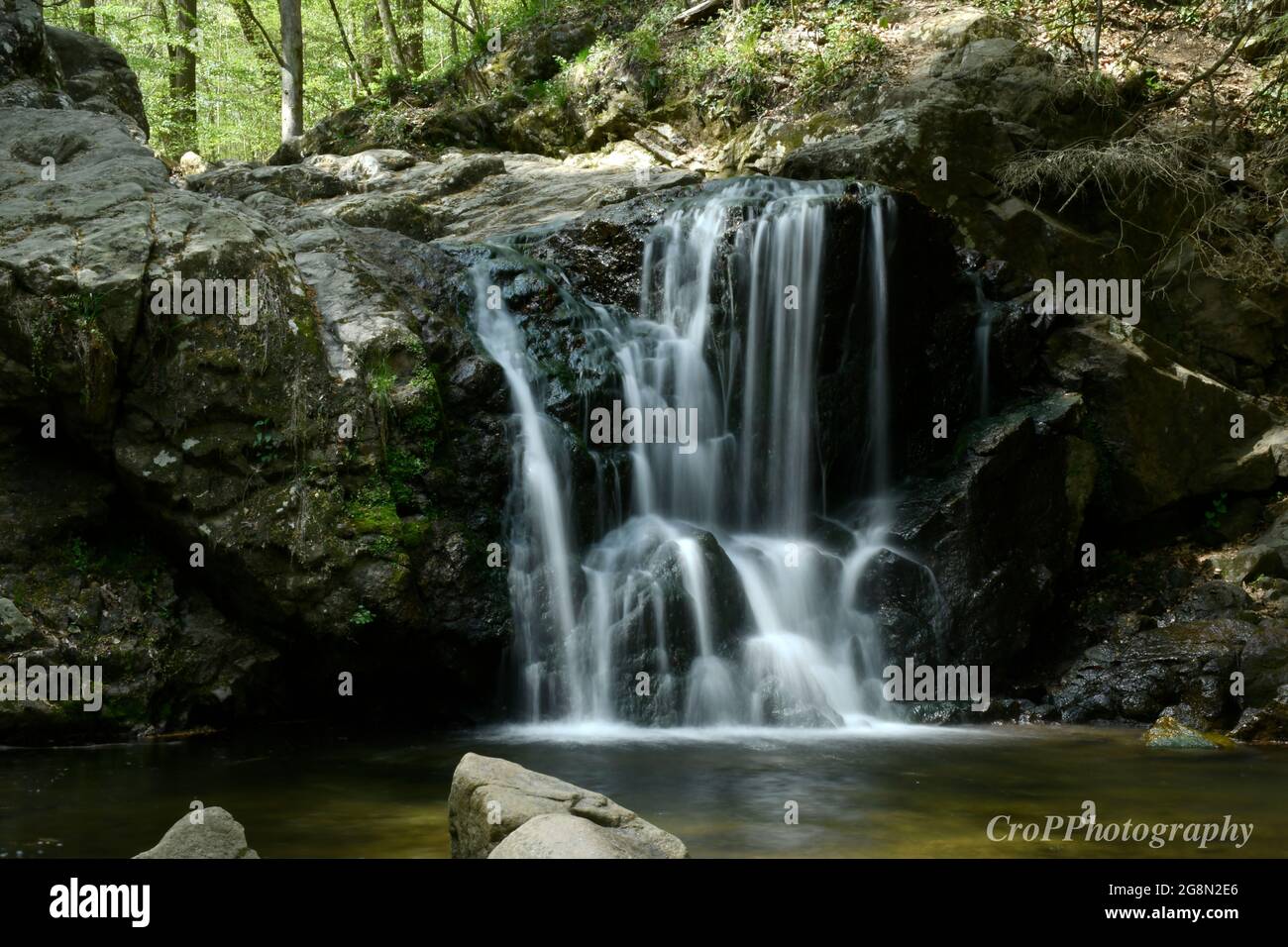 Large Waterfall in Patapsco Park in Maryland usa Stock Photo - Alamy