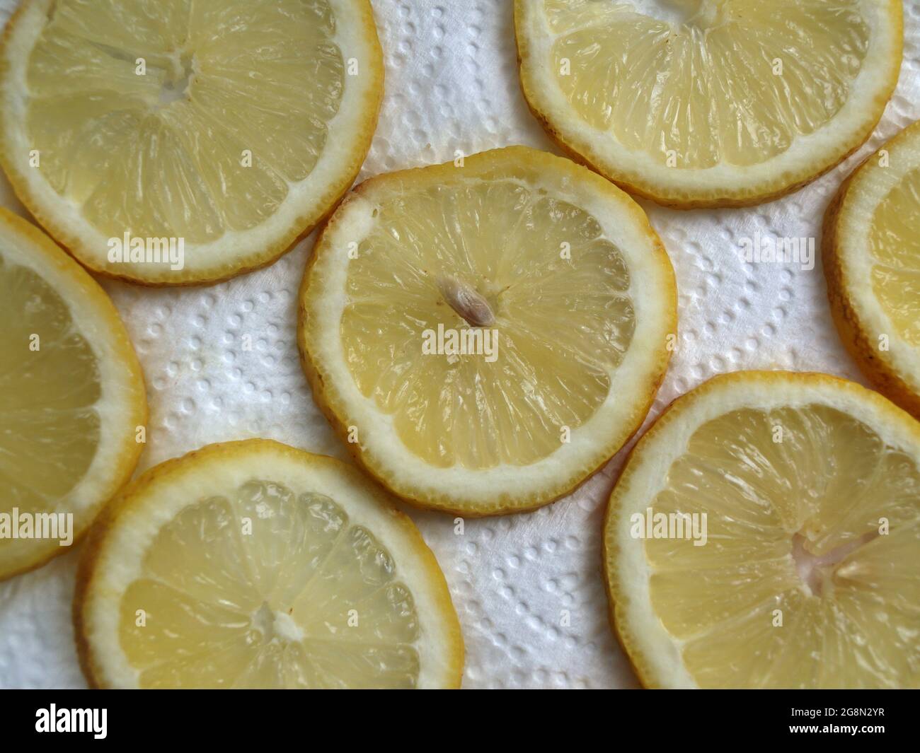 Slices of Lemon Stock Photo - Alamy