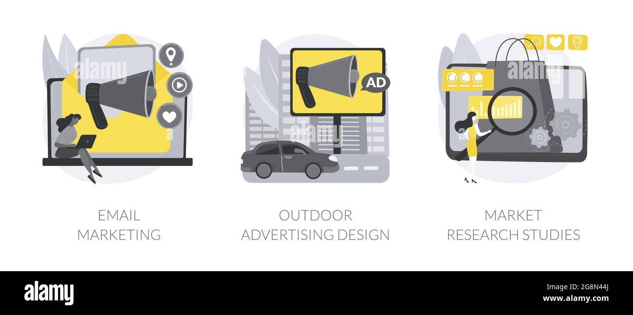 Product marketing campaign abstract concept vector illustrations Stock ...