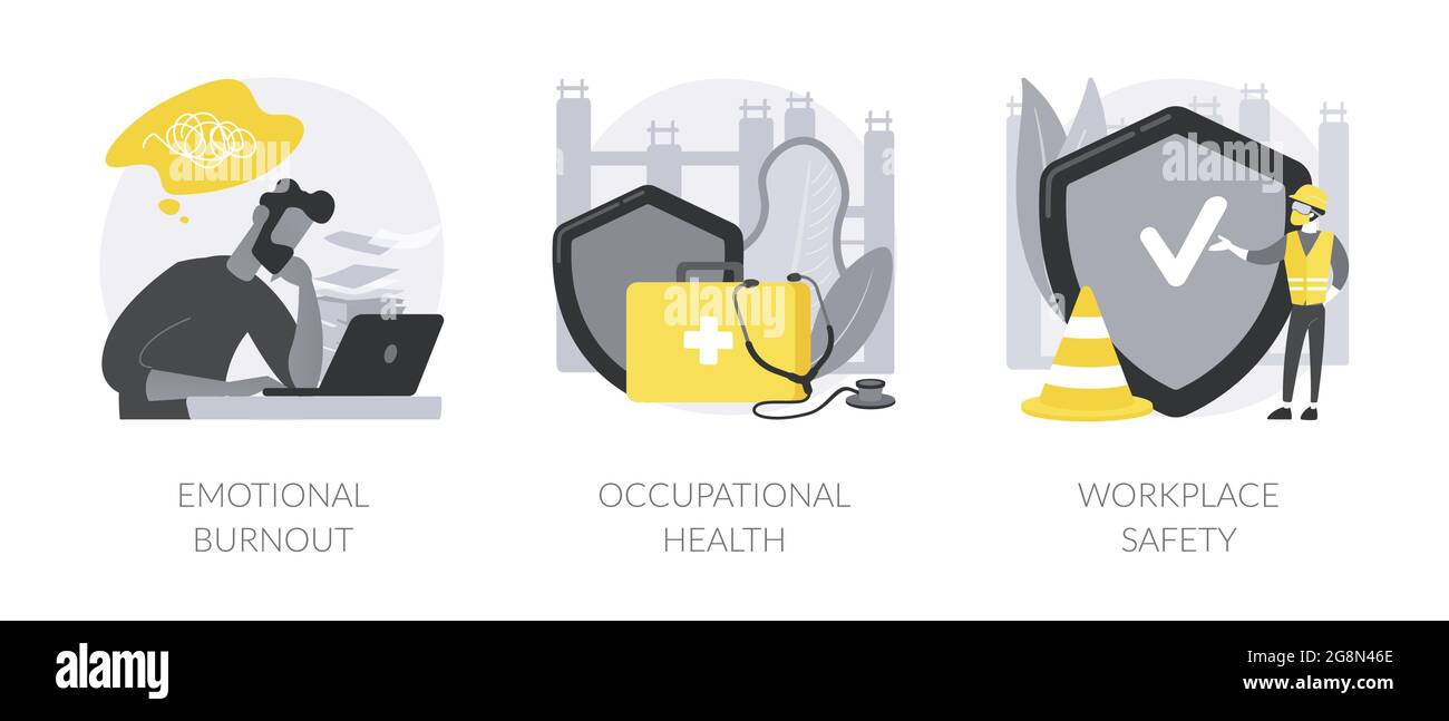Employee health abstract concept vector illustrations Stock Vector ...