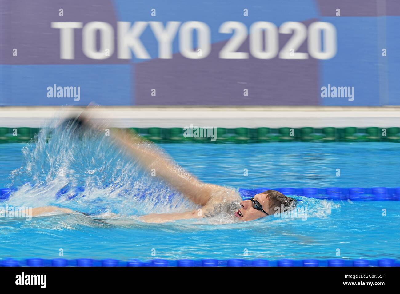 Tokio, Japan. 22nd July, 2021. Swimming: Olympics, training at Tokyo ...