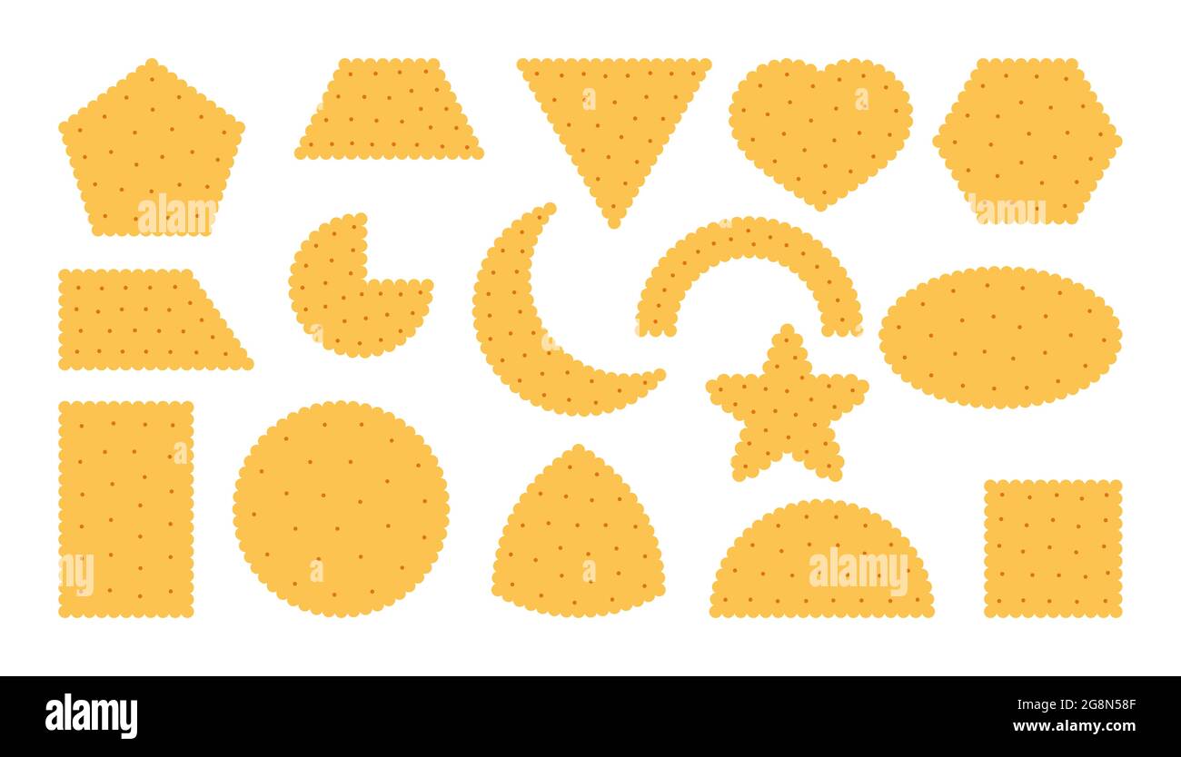 Biscuit icon set color Stock Vector Images - Alamy
