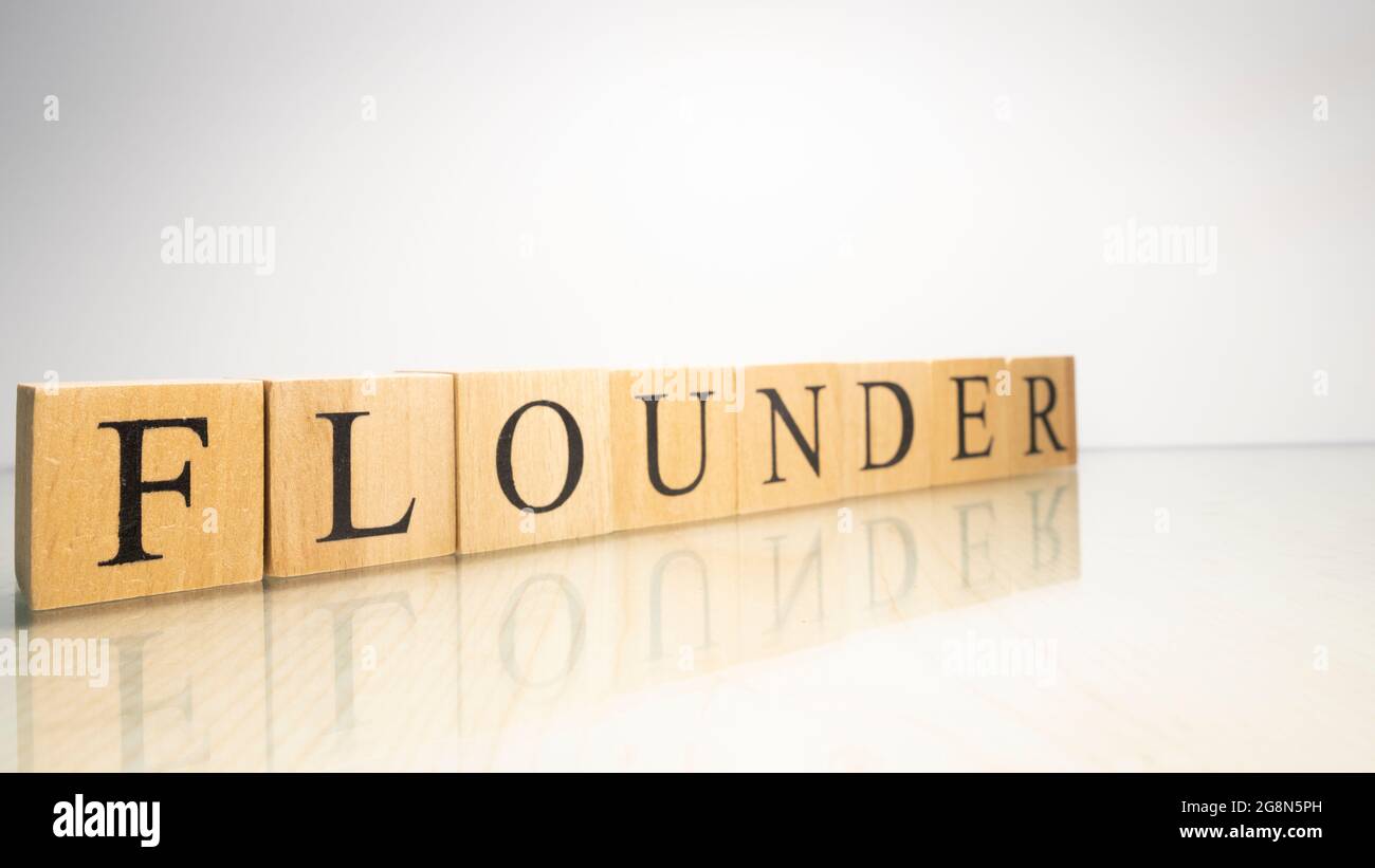 The name Flounder was created from wooden letter cubes. Seafood and ...
