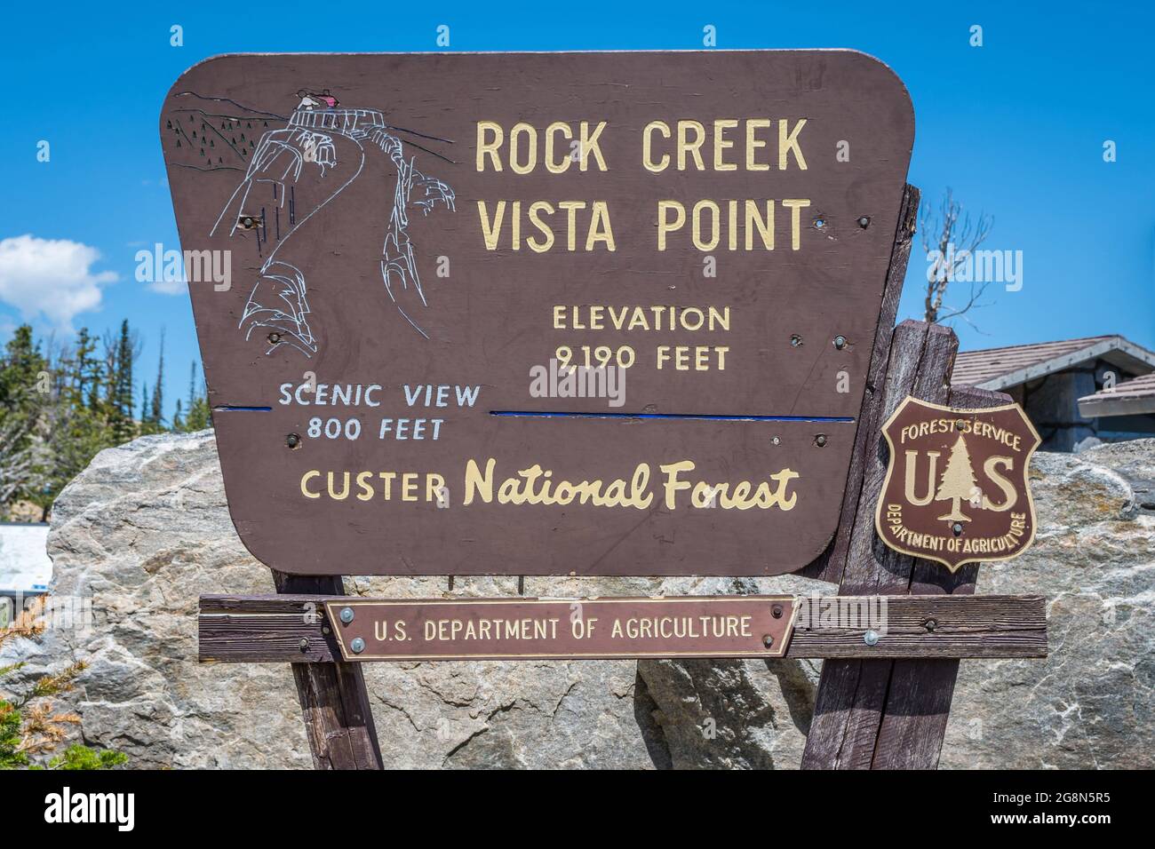 Custer National Forest, MT, USA - July 6, 2020: The Rock Creek Vista ...