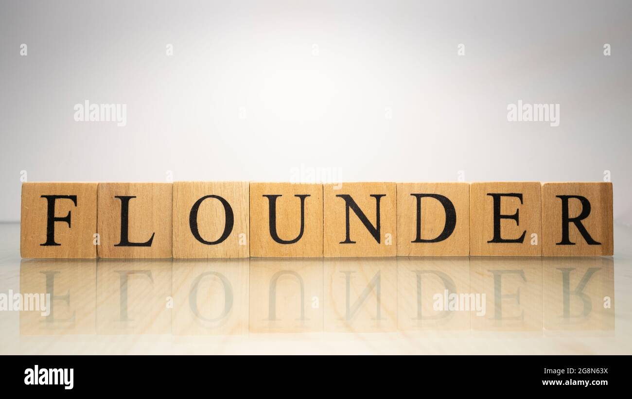 The name Flounder was created from wooden letter cubes. Seafood and ...