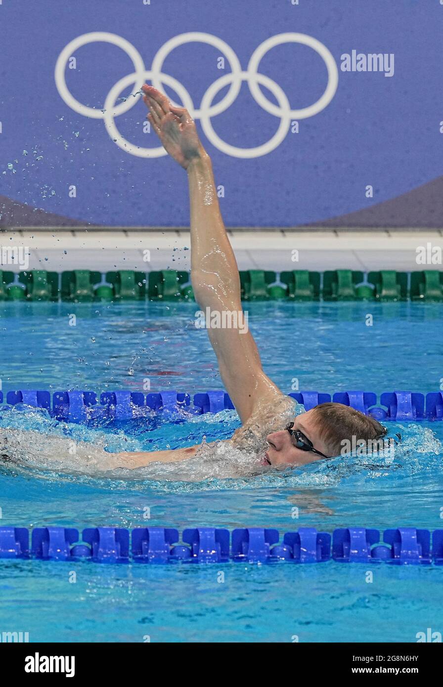 Tokio, Japan. 22nd July, 2021. Swimming: Olympics, training at Tokyo ...