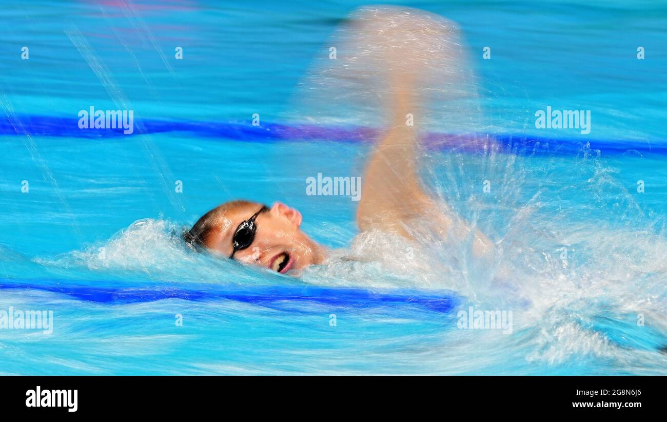 Tokio, Japan. 22nd July, 2021. Swimming: Olympics, training at Tokyo ...