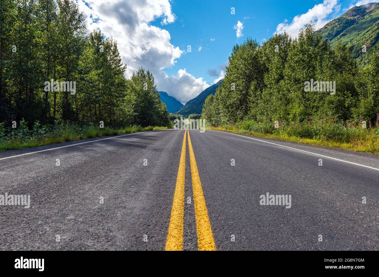 On the road, Banff national park, Alberta, Canada Stock Photo - Alamy
