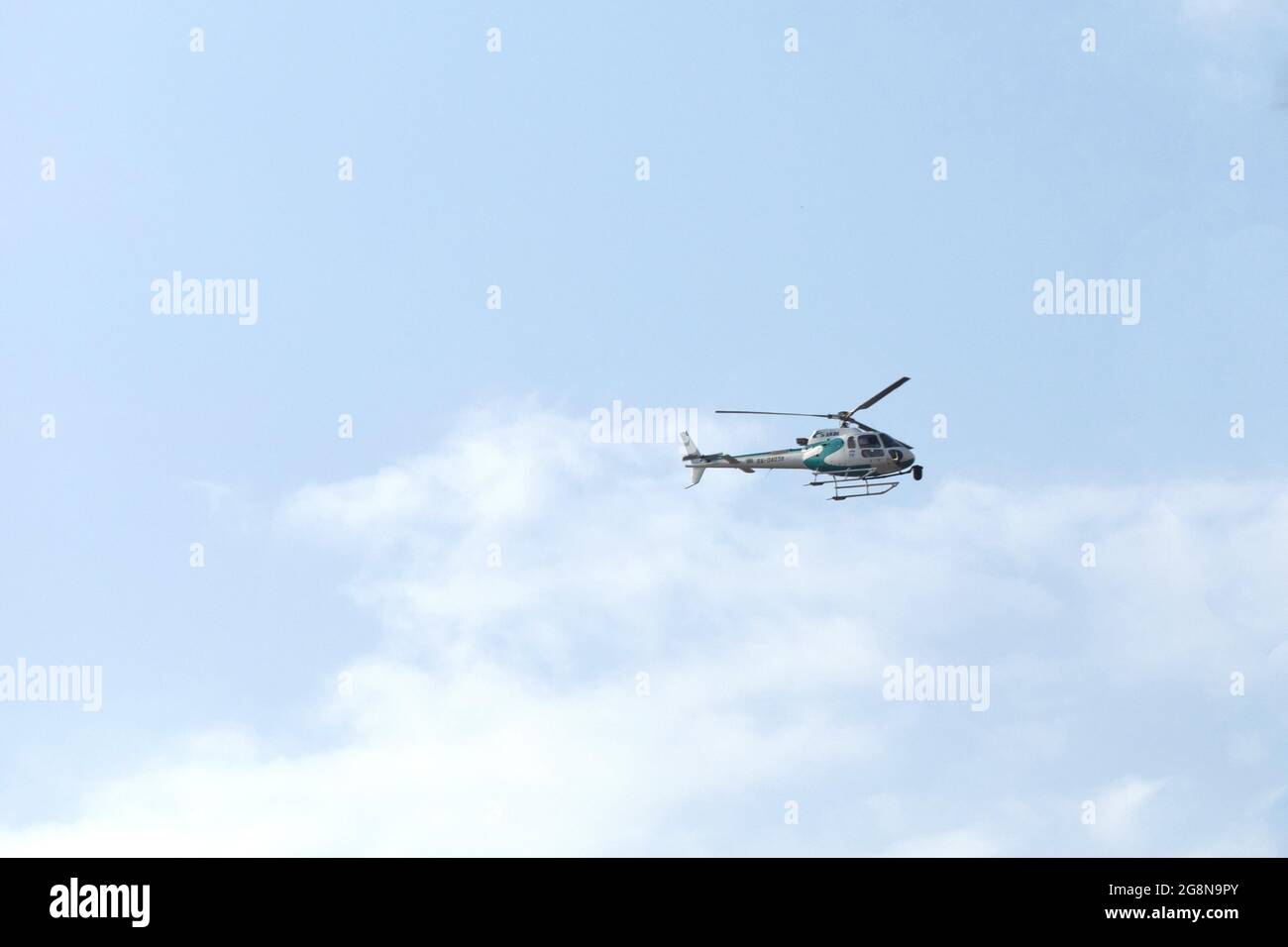 Tv helicopter filming camera hi-res stock photography and images - Alamy