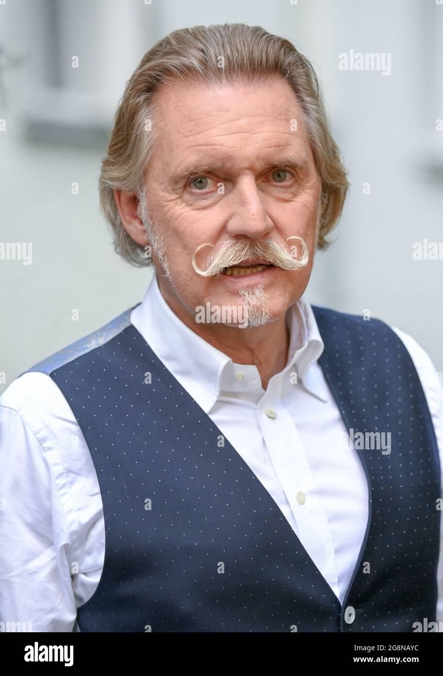 Berlin, Germany. 15th July, 2021. Cult lawyer Ingo Lenßen during ...