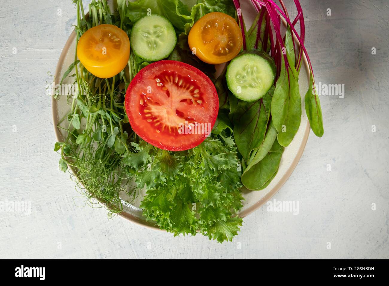 Different types salads cucumbers hi-res stock photography and images ...