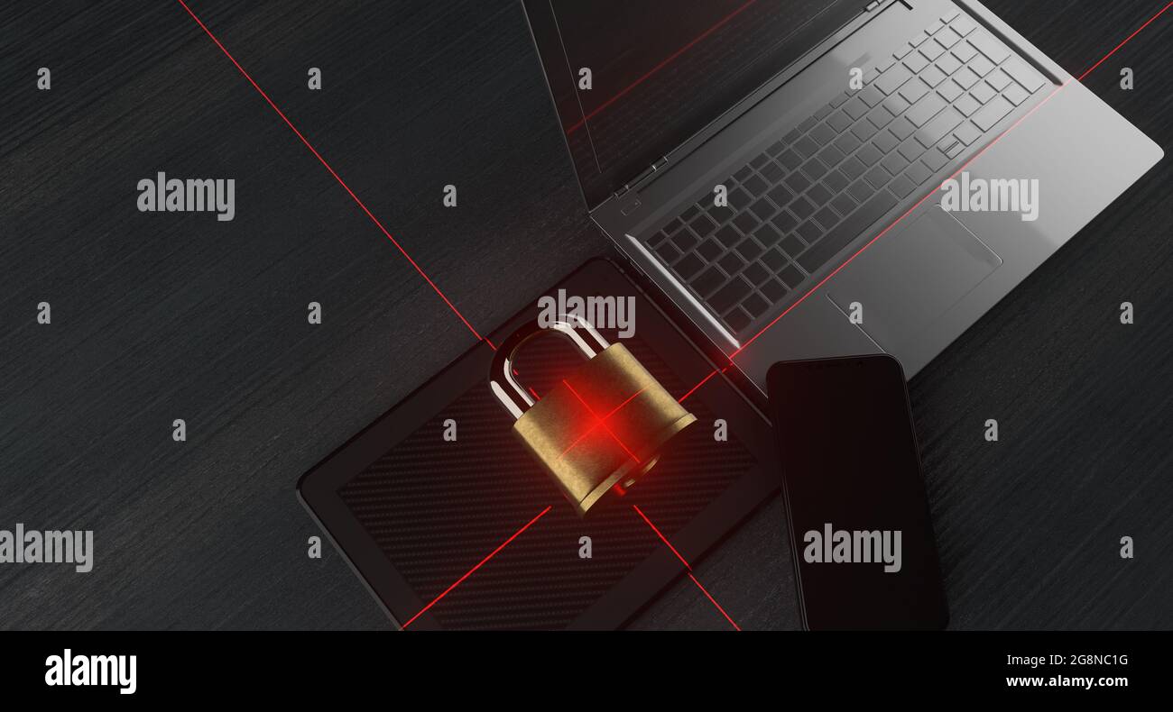 Cyber Security Email Phishing Ransomware Internet Technology Stock ...