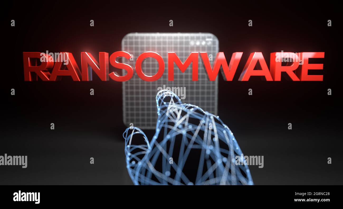 Cyber Security Email Phishing Ransomware Internet Technology Stock ...