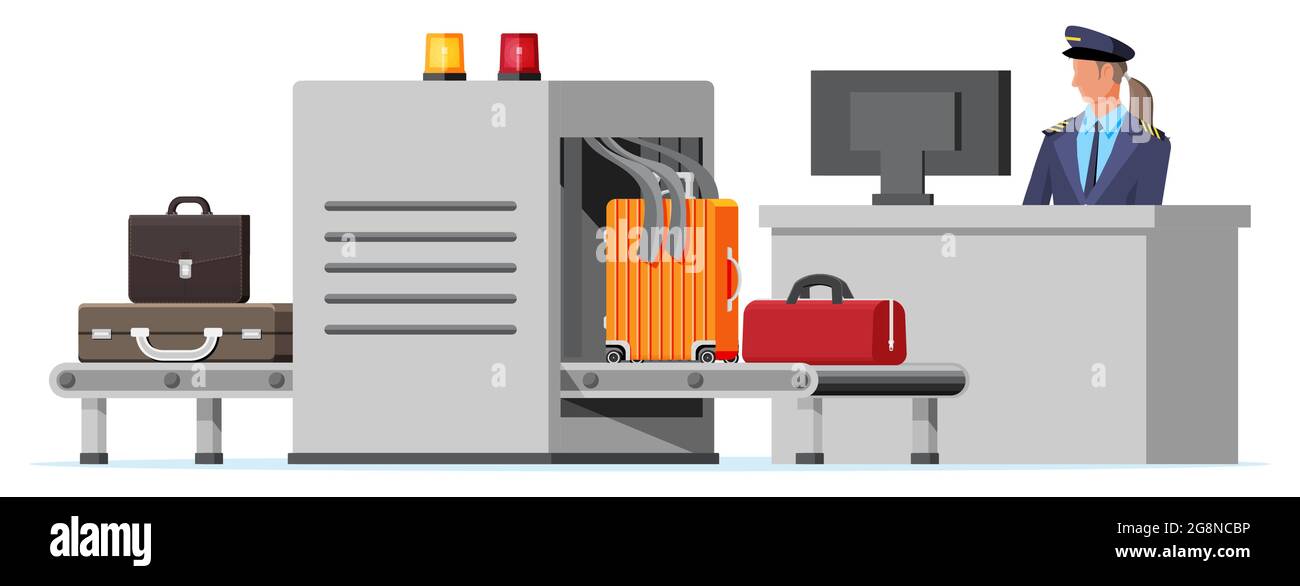 Airport Security Check Clipart