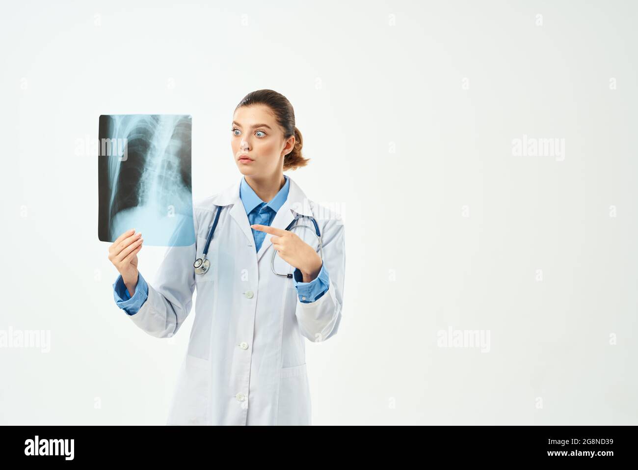 woman radiologist from examination x-ray emotion Stock Photo - Alamy