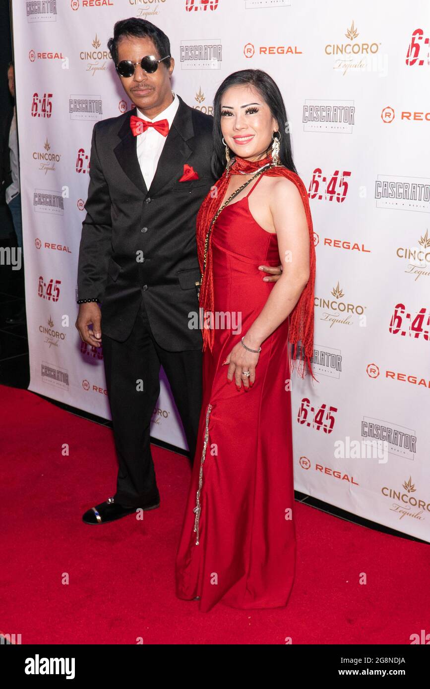 Master Tyrone Bullock and Jocelyn Nguyen attend the Red Carpet Premiere ...