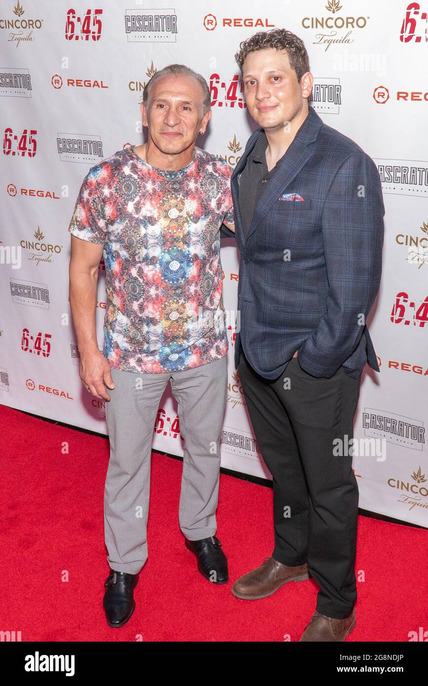 Ray Mancini and Leonardo Mancini attend the Red Carpet Premiere of the ...