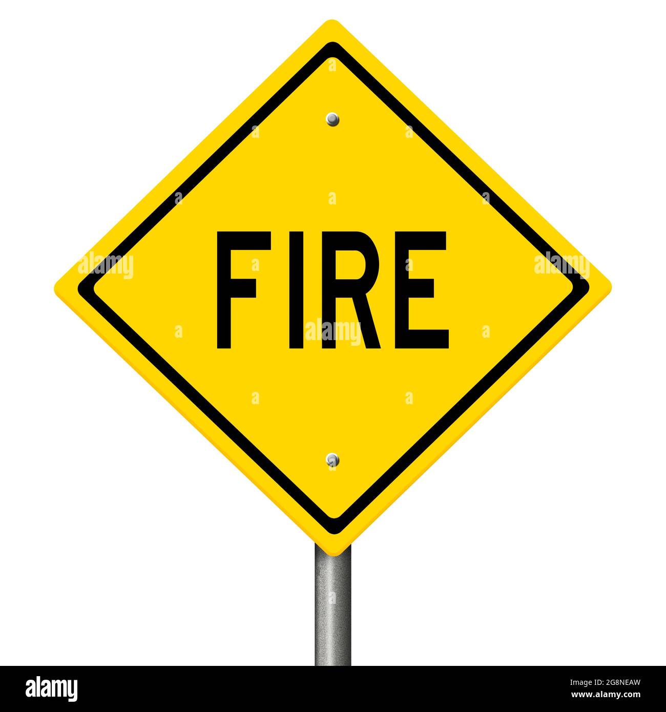 Fire station warning traffic sign hi-res stock photography and images ...