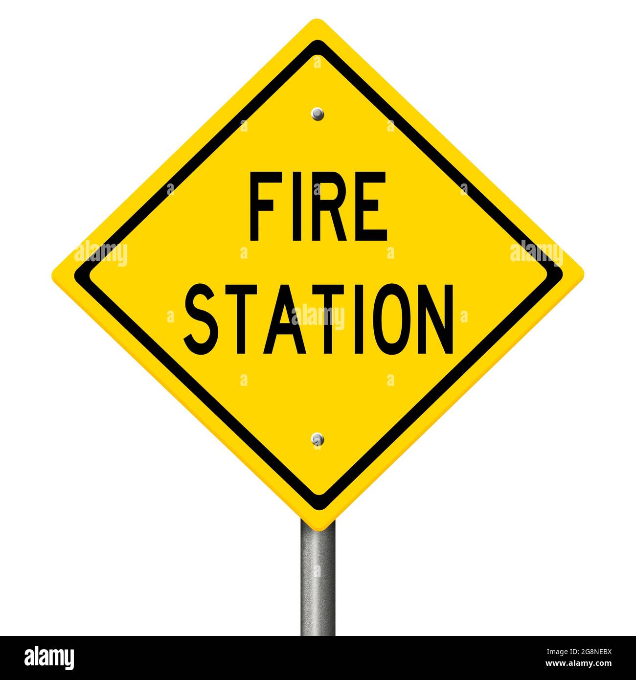 Fire Station Road Sign