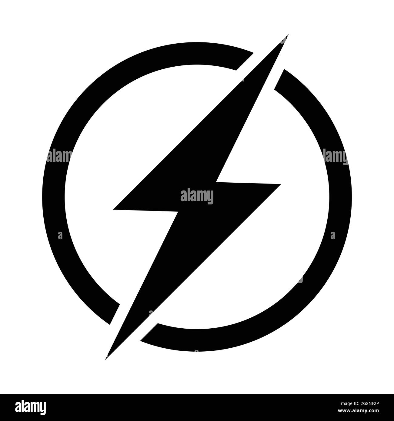 Lightning power icon for graphic design, logo, web site, social media ...
