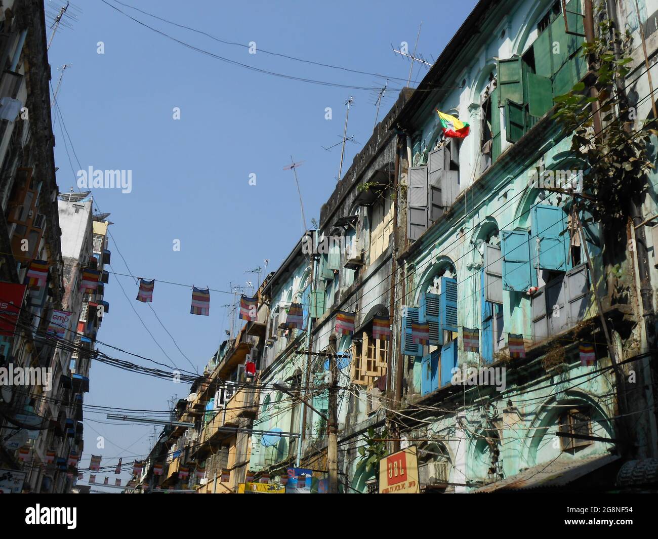 Historic Buildings in Yangon, Myanmar Stock Photo - Alamy