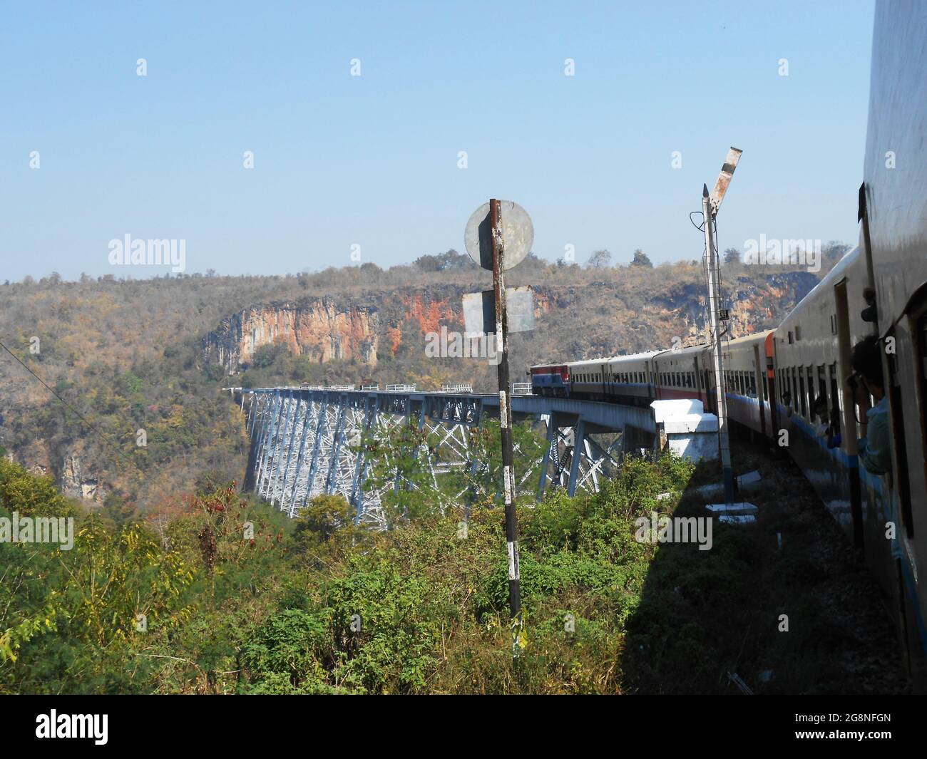 Gokteik Viaduct in Shan State, Myanmar Stock Photo - Alamy