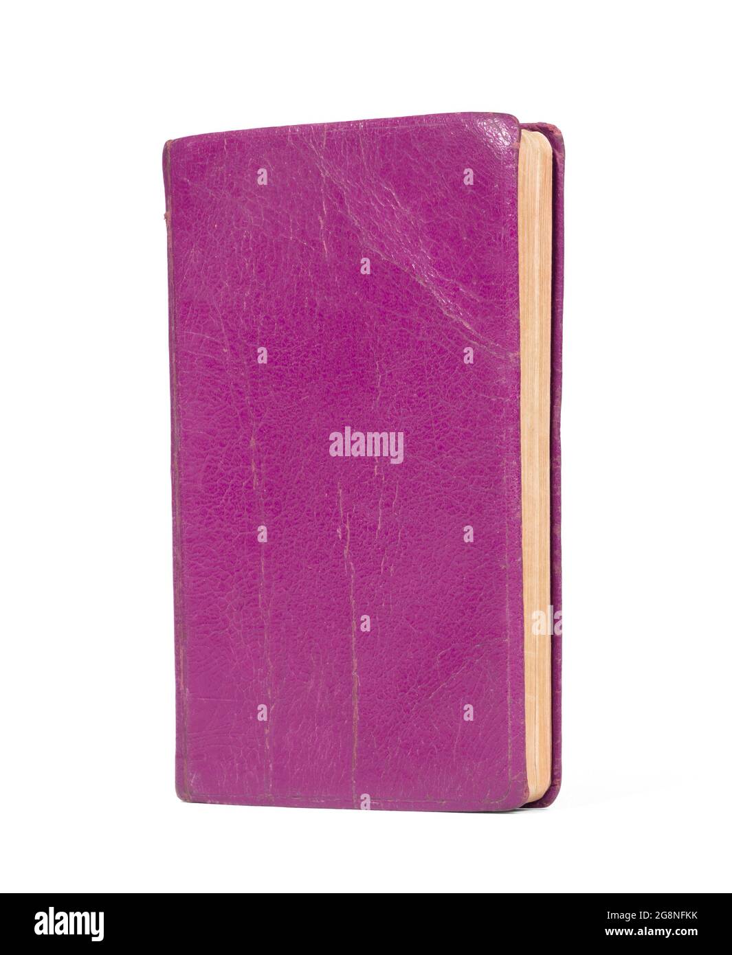 Small purple book, isolated on a white background Stock Photo - Alamy